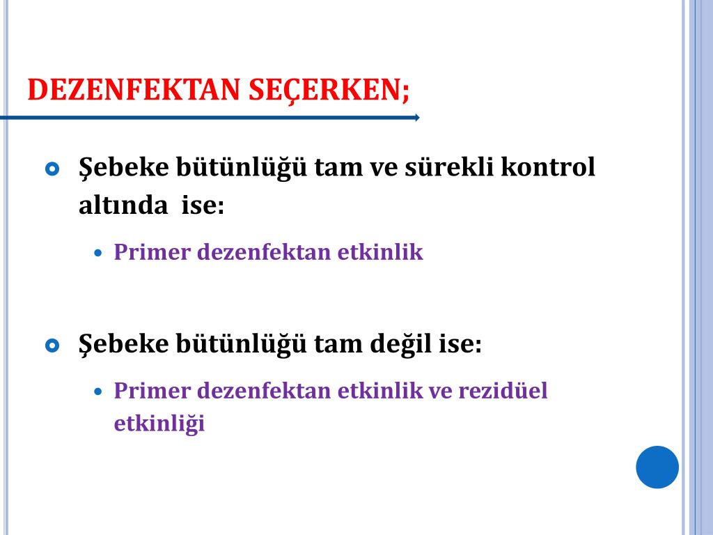 PPT - İÇME-KULLANMA SUYU DEZENFEKTAN UYGULAMALARI PowerPoint ...