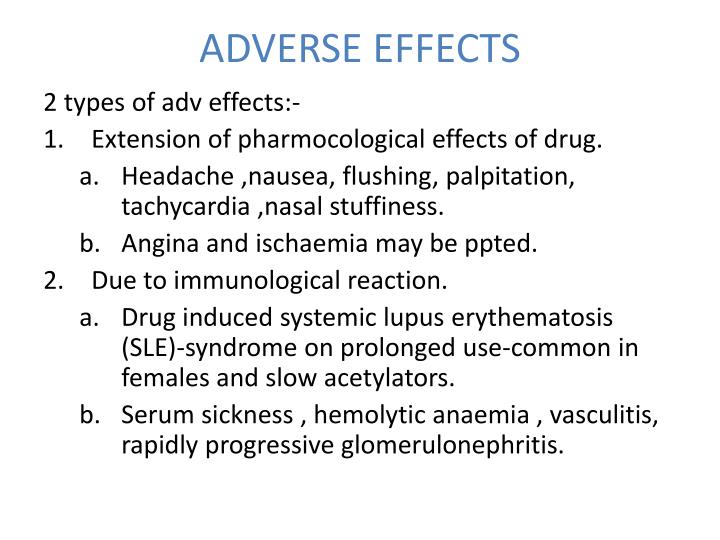 Adverse Effects