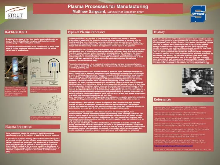 PPT - Plasma Processes for Manufacturing Matthew Sargeant, University ...