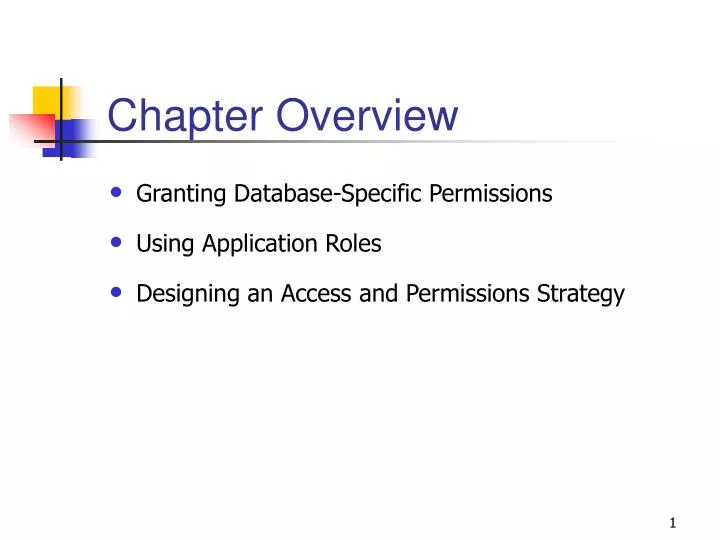 PPT - Chapter Overview PowerPoint Presentation, free download - ID:6074125