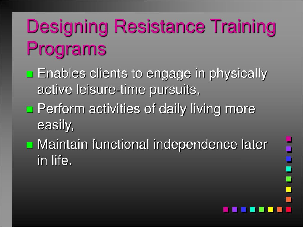 PPT - Designing Resistance Training Programs PowerPoint Presentation ...