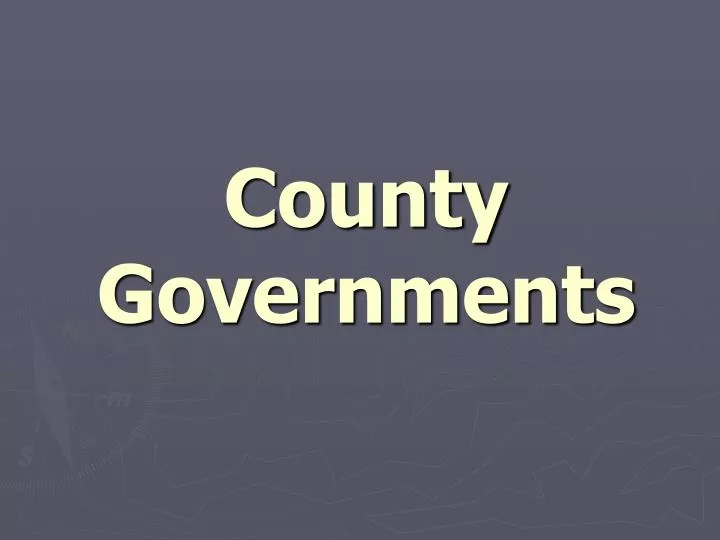 PPT - County Governments PowerPoint Presentation, free download - ID ...