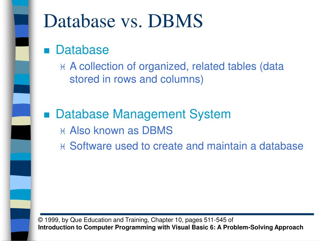 PPT Database Vs DBMS PowerPoint Presentation Free Download ID 6075891