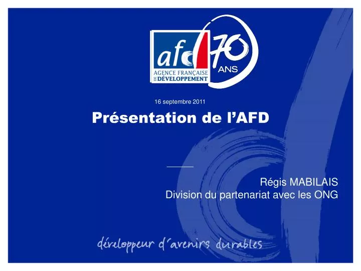 PPT - Présentation de l’AFD PowerPoint Presentation, free download - ID ...