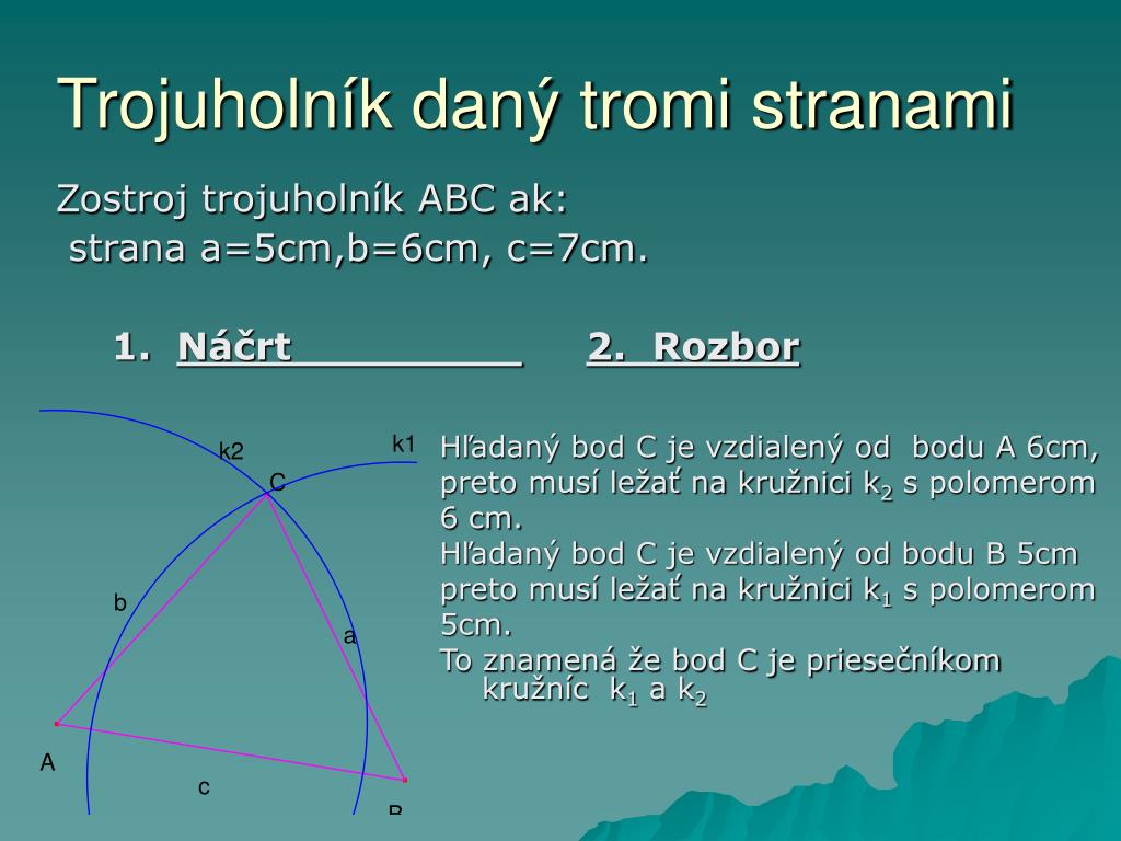 PPT - Konštrukcia trojuholníkov PowerPoint Presentation, free download ...