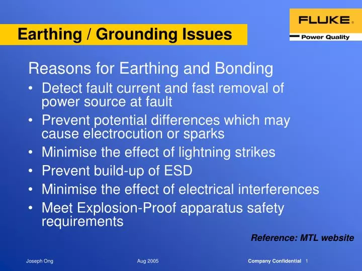 PPT - Earthing / Grounding Issues PowerPoint Presentation, free ...