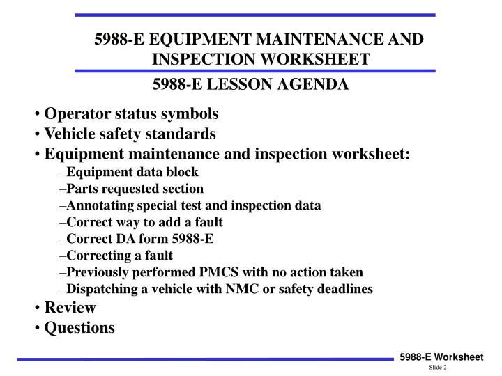 PPT - 5988-E LESSON AGENDA PowerPoint Presentation - ID:6078914