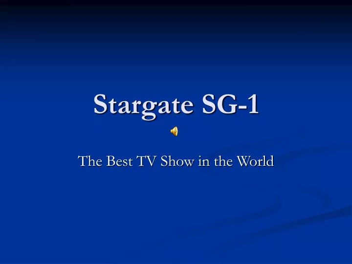 PPT - Stargate SG-1 PowerPoint Presentation, free download - ID:6079342