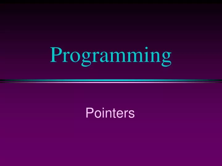 PPT - Programming PowerPoint Presentation, free download - ID:6080004