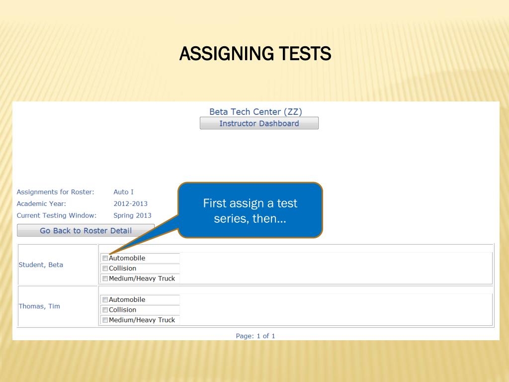 PPT - ASE Student Certification: The Gateway to a Professional ...