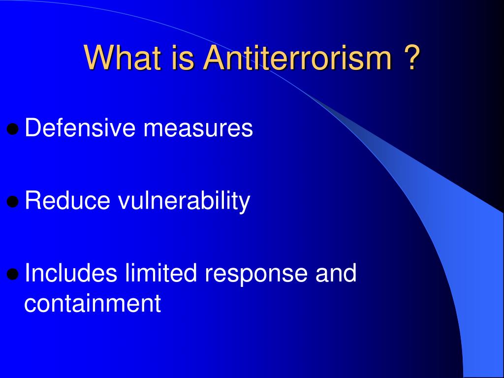PPT - Antiterrorism/Personal Protection Briefing (Level 1) PowerPoint ...