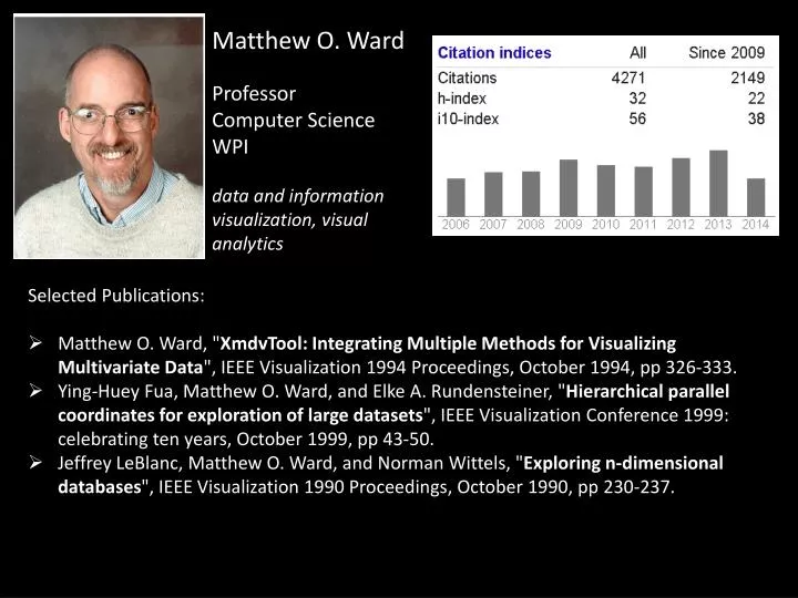 PPT - Matthew O. Ward Professor Computer Science WPI PowerPoint ...