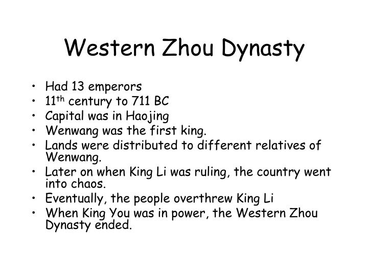 PPT - The Zhou Dynasty and Feudalism PowerPoint Presentation - ID:6080808