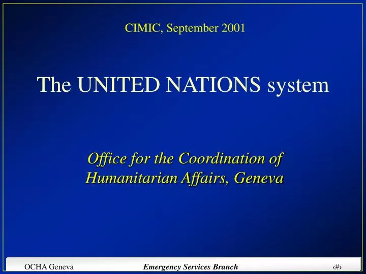 PPT - The UNITED NATIONS system PowerPoint Presentation, free download ...