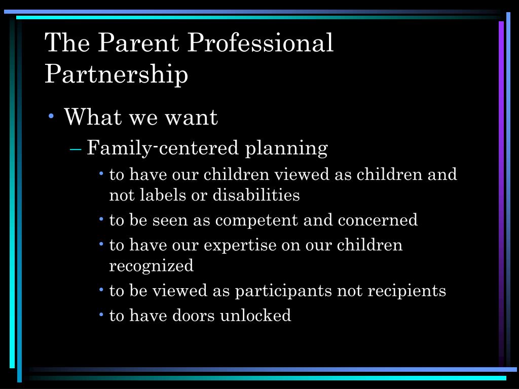 PPT - Parenting a Child with Special Needs: The Effects on the Family ...
