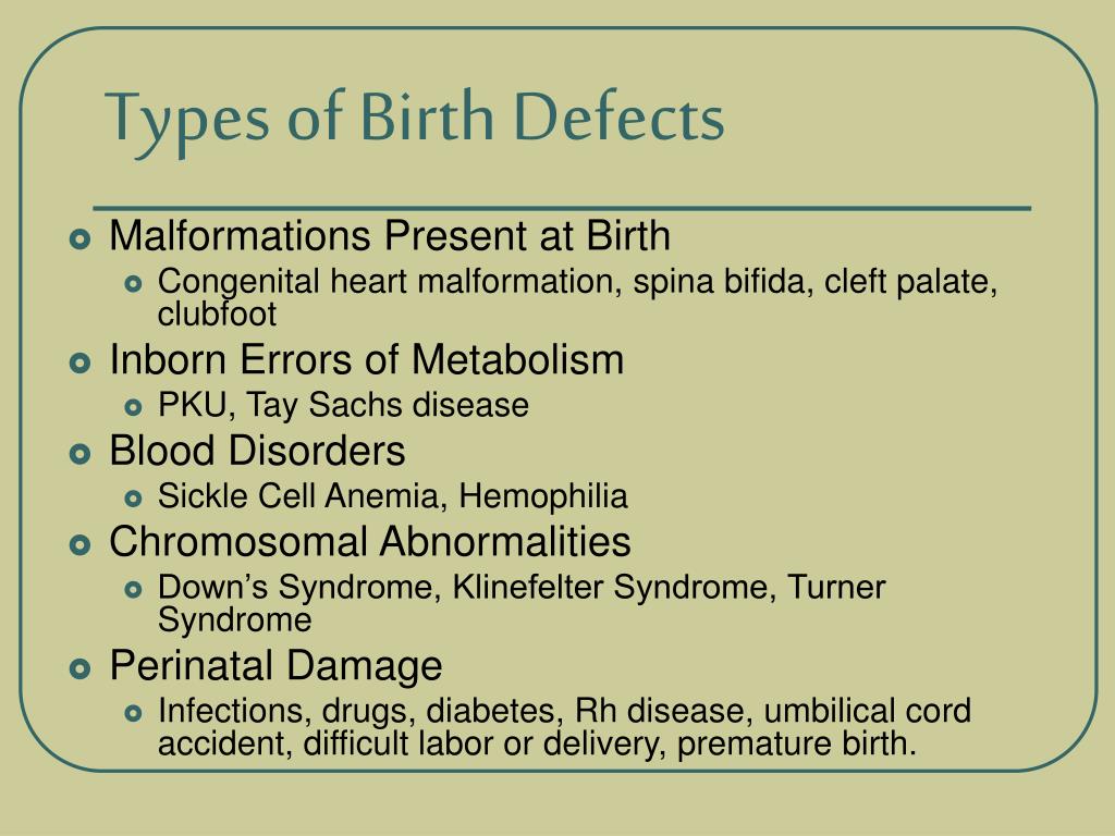 Ppt Birth Defects Powerpoint Presentation Free Download Id6082110