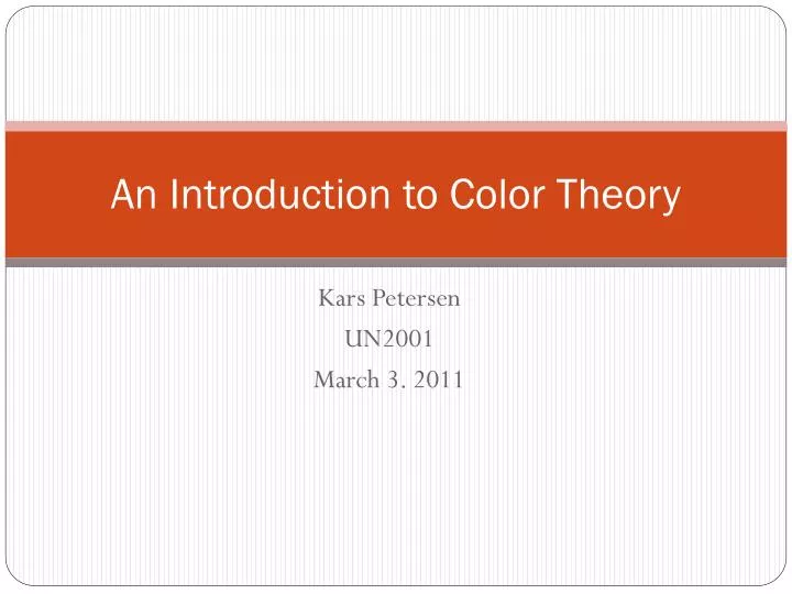 Color Theory Introduction To Color Theory And The Color
