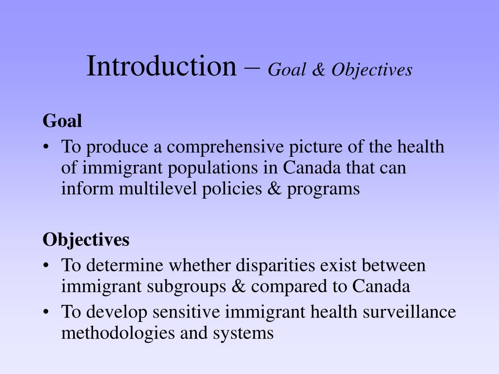 PPT - Immigrant Health Assessment – Profiling Health Diversity in ...