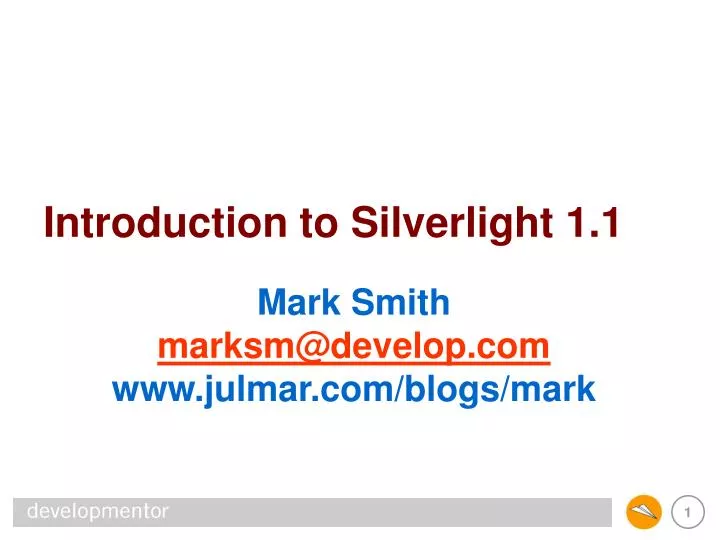 PPT - Introduction to Silverlight 1.1 PowerPoint Presentation, free download - ID:6084281