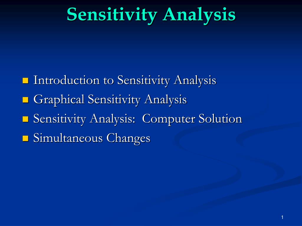 PPT - Sensitivity Analysis PowerPoint Presentation, free download - ID ... PPT - Sensitivity Analysis PowerPoint Presentation, free download - ID ...