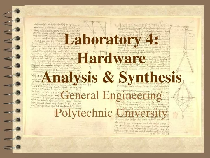 PPT - Laboratory 4: Hardware Analysis & Synthesis PowerPoint ...
