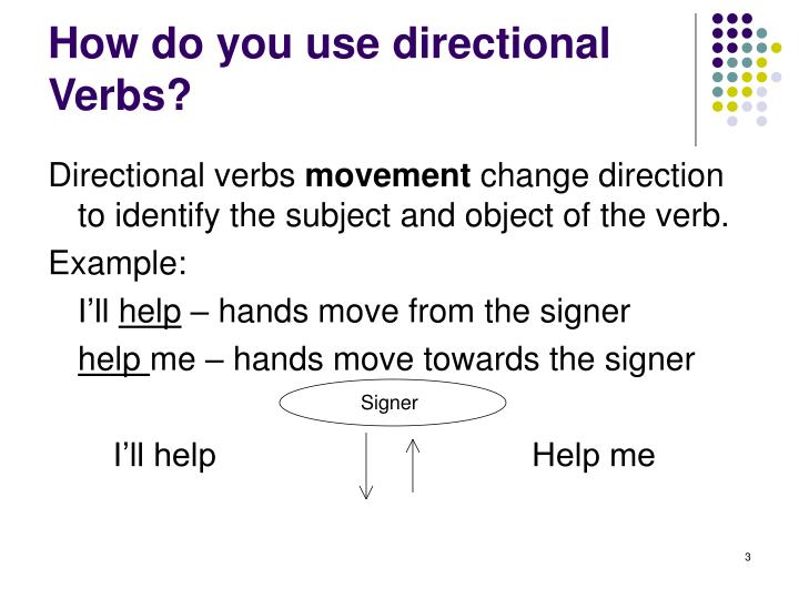 Directional Verb