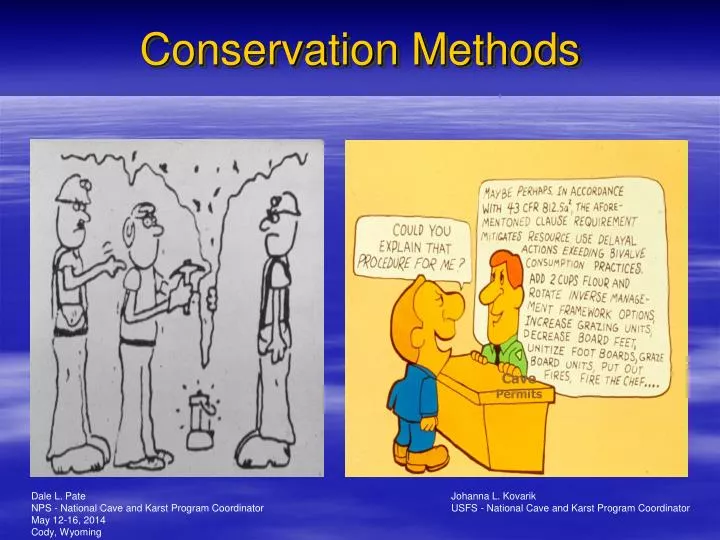 PPT - Conservation Methods PowerPoint Presentation, free download - ID ...