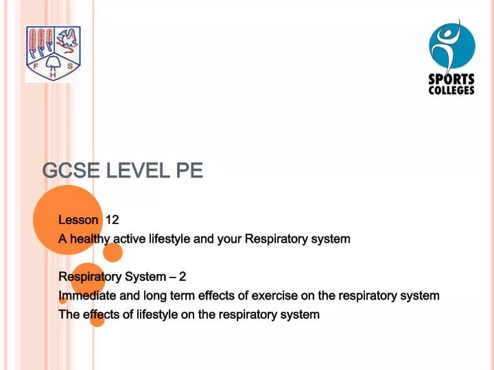 PPT - GCSE LEVEL PE PowerPoint Presentation, free download - ID:6088911