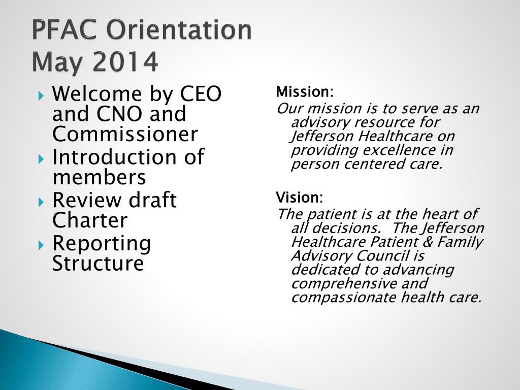 PPT - Patient and Family Advisory Council PowerPoint Presentation, free ...