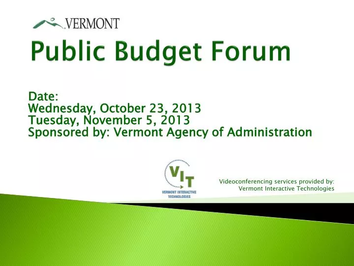 PPT - Public Budget Forum PowerPoint Presentation, free download - ID ...