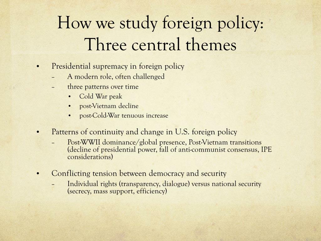 PPT - The Politics of United States Foreign Policy PowerPoint ...