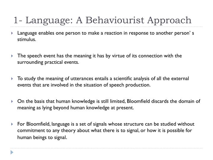 PPT - Leonard Bloomfield: Founder of American Linguistic Science ...