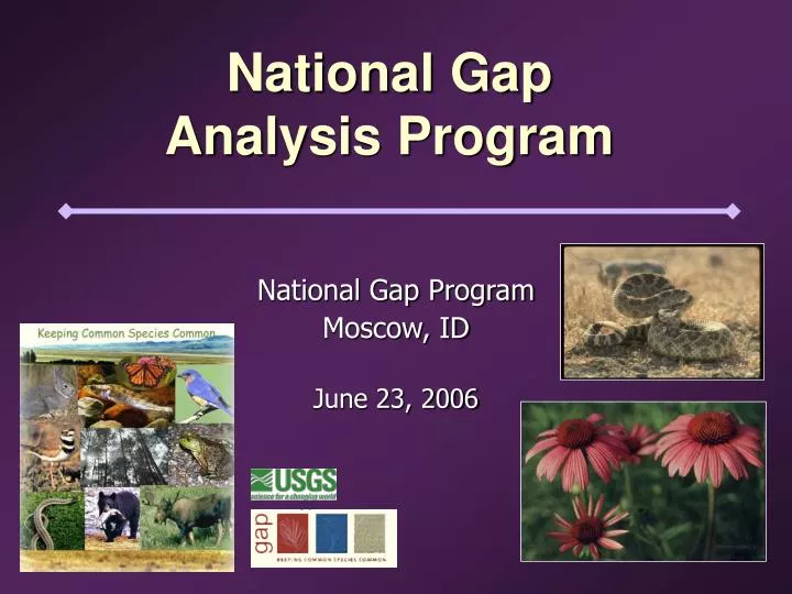 PPT - National Gap Analysis Program PowerPoint Presentation, free ...