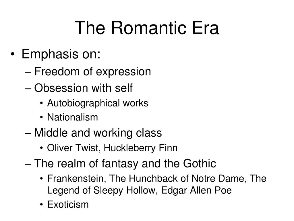PPT - The Romantic Era (19 TH Century) PowerPoint Presentation, free ...
