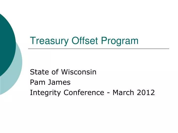 PPT - Treasury Offset Program PowerPoint Presentation, free download ...