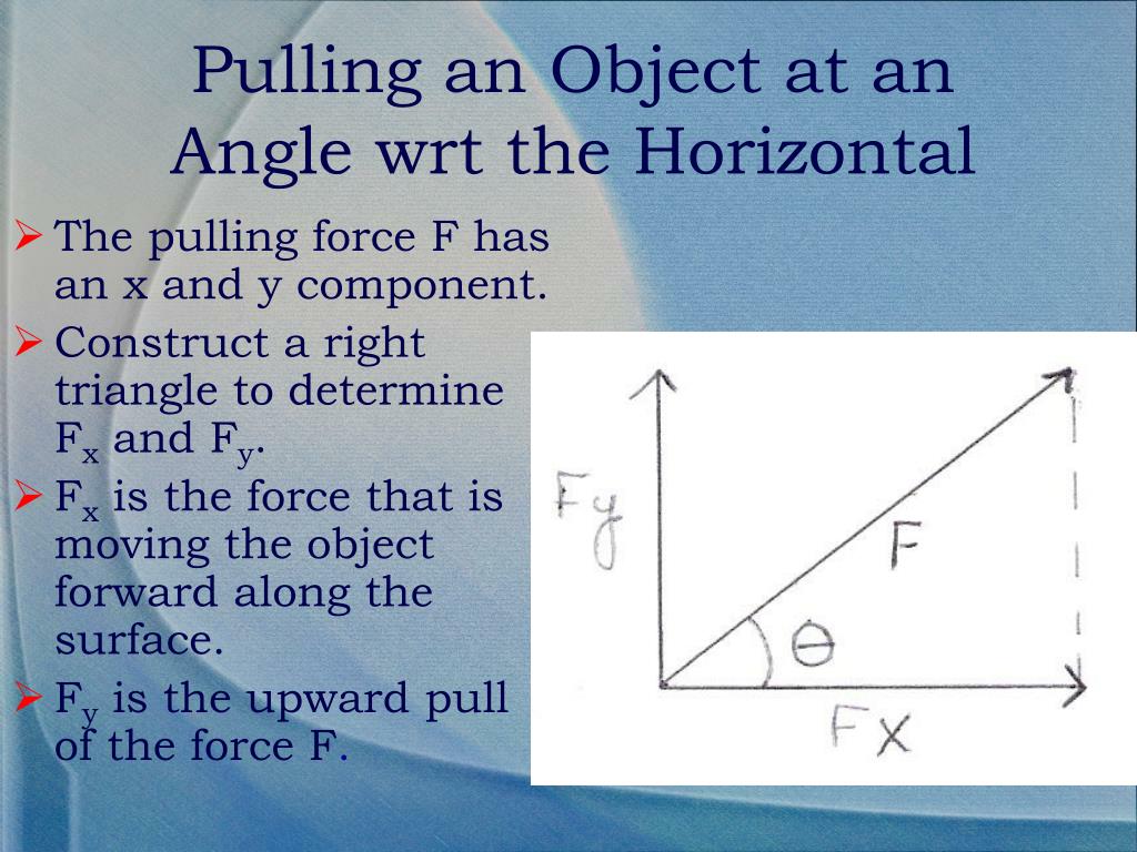 PPT - Resolving Forces Into Vector Components Physics Montwood High ...