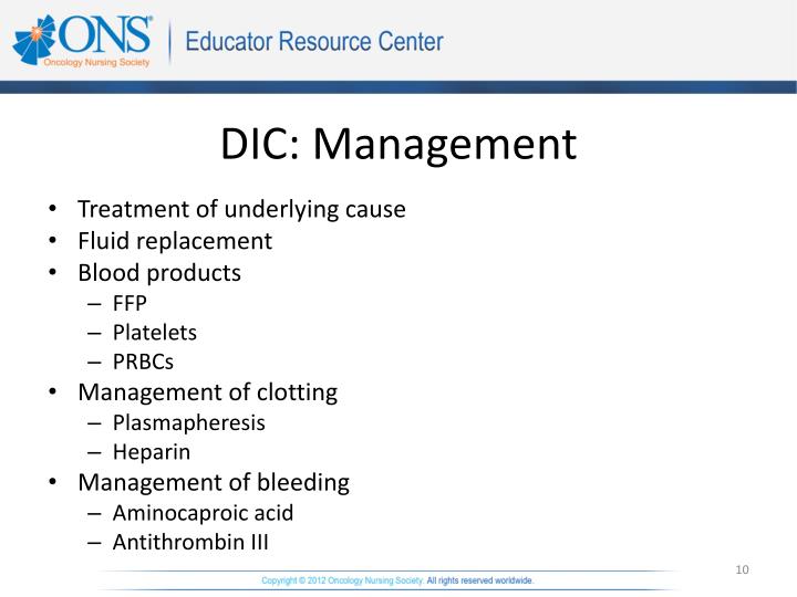 PPT - Disseminated Intravascular Coagulation (DIC ) PowerPoint ...