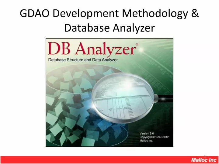 PPT - GDAO Development Methodology & Database Analyzer PowerPoint ...