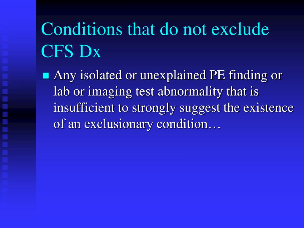PPT - A patient with Chronic Fatigue Syndrome PowerPoint Presentation ...