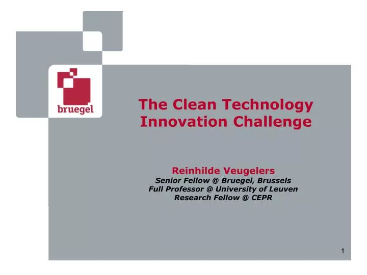 PPT - The Clean Technology Innovation Challenge PowerPoint Presentation ...