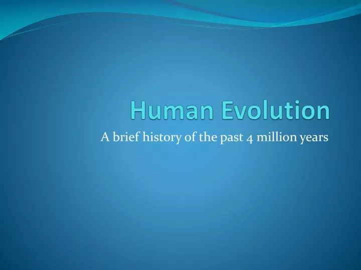 PPT - Human Evolution PowerPoint Presentation, free download - ID:6096397