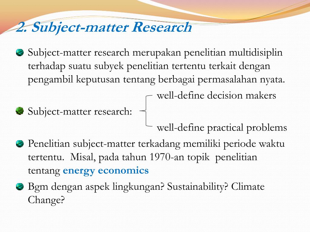 PPT - Topik 2 Jenis-jenis Penelitian Ekonomi Matakuliah Metodologi ...
