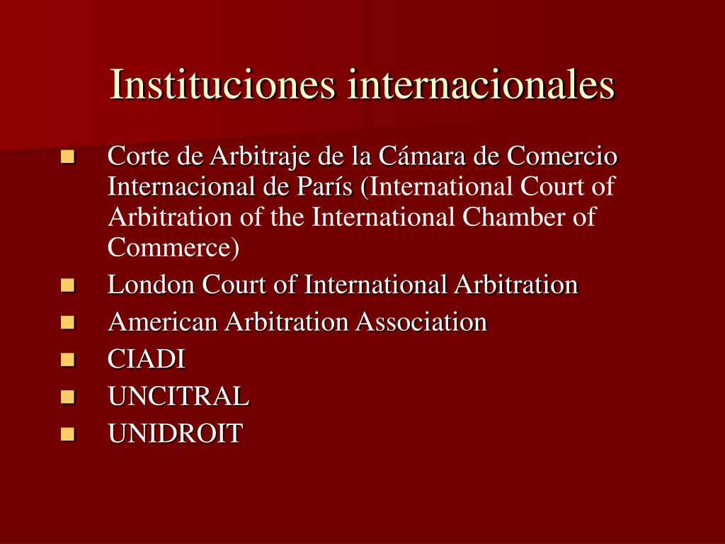 Ppt Arbitraje Comercial Internacional Powerpoint Presentation Free