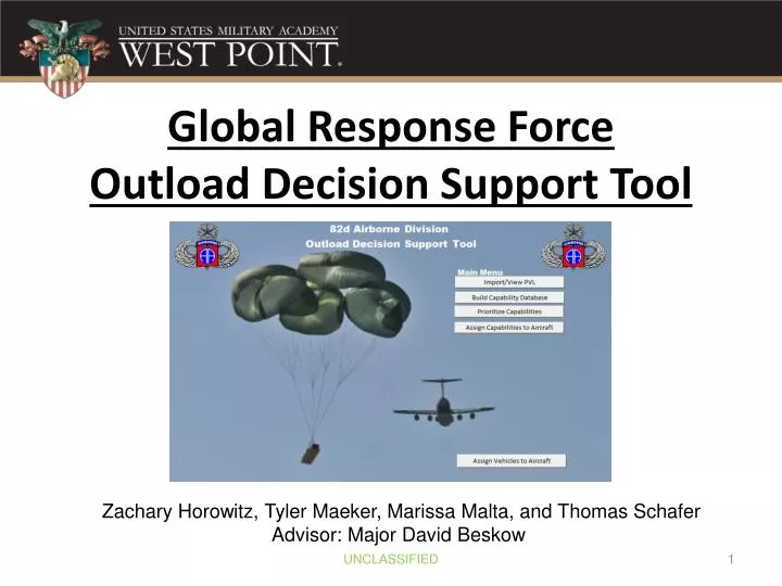 PPT - Global Response Force Outload Decision Support Tool PowerPoint ...