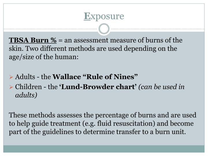 PPT - Estimation of ‘Burn % Total Body Surface Area (TBSA)’ and fluid ...