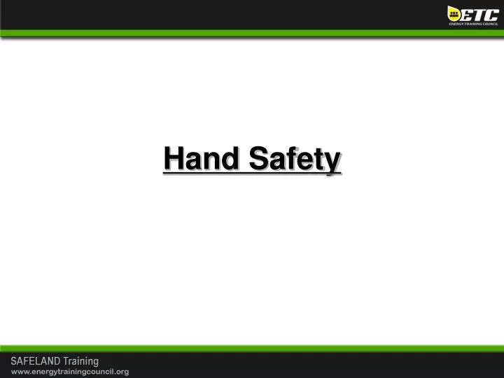 PPT - Hand Safety PowerPoint Presentation, free download - ID:6097862