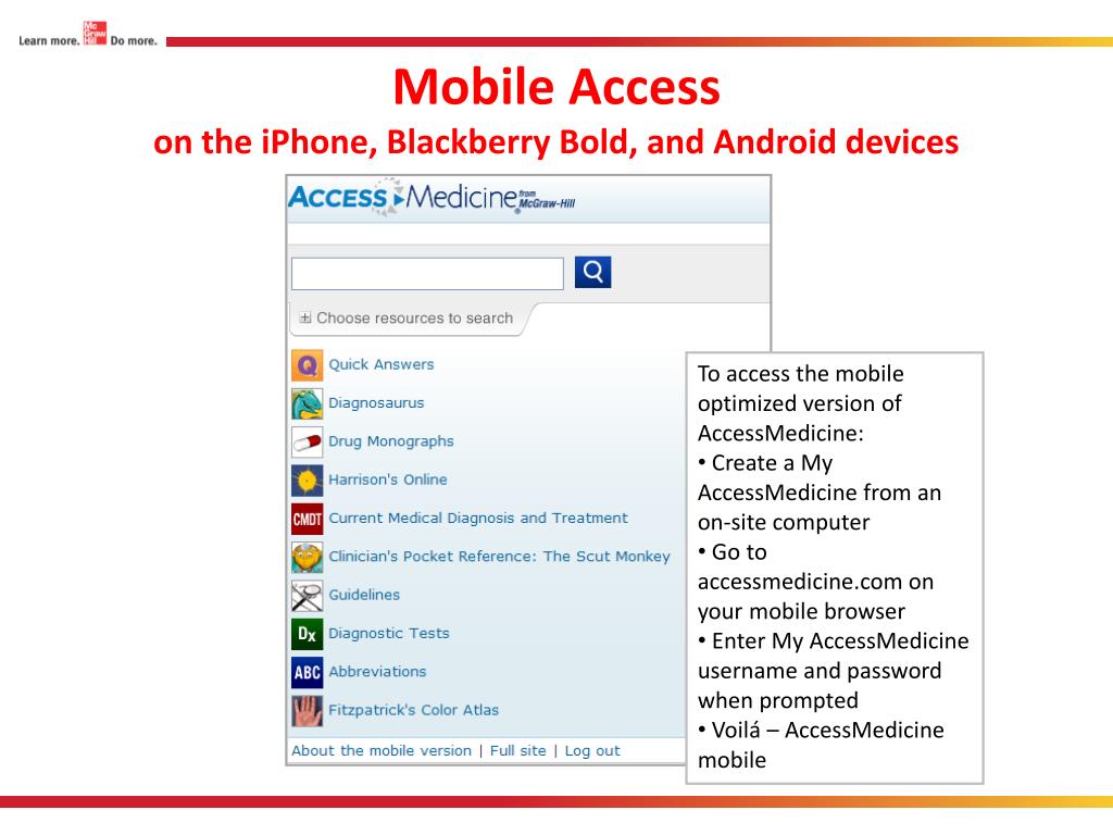 PPT - accessmedicine PowerPoint Presentation, free download - ID:6098142