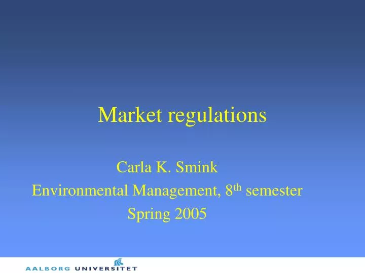 PPT - Market regulations PowerPoint Presentation, free download - ID ...