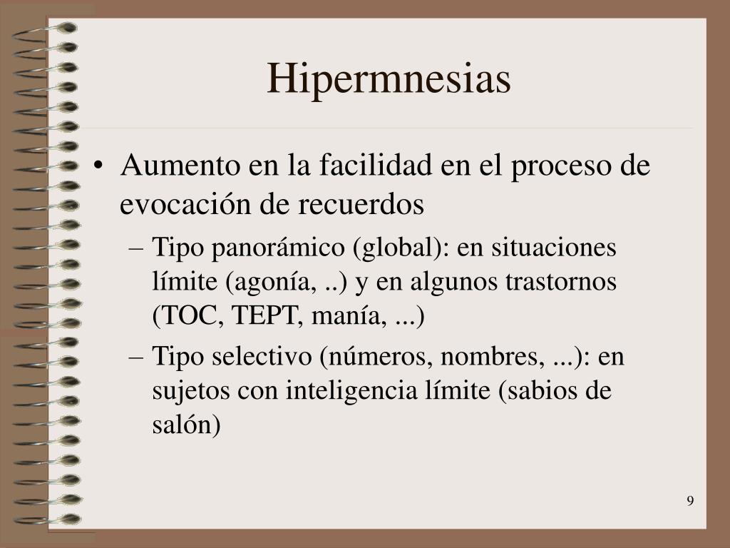 PPT - La memoria y su psicopatología PowerPoint Presentation, free ...
