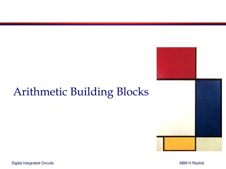 PPT - Arithmetic Building Blocks PowerPoint Presentation, free download ...